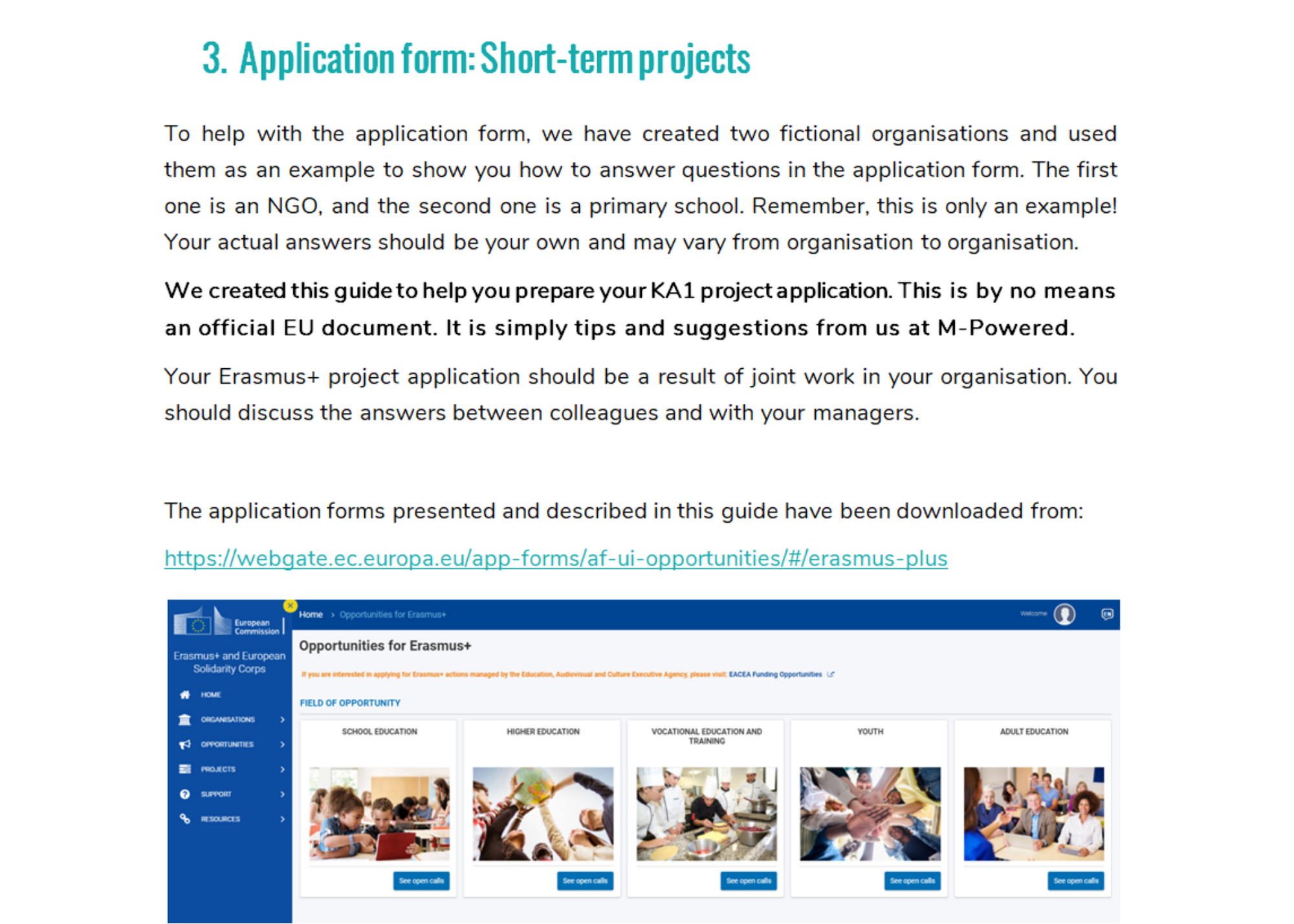 Erasmus+KA1 guide - M-Powered Projects